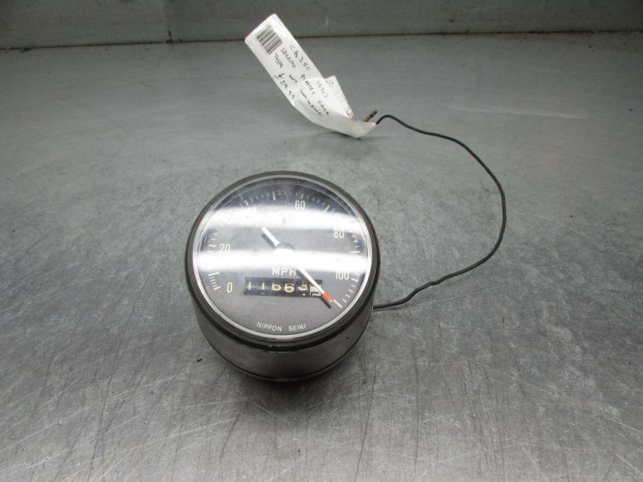 Honda CB350 1970s Motorcycle Clocks Dials Speedo Speedometer Assembly