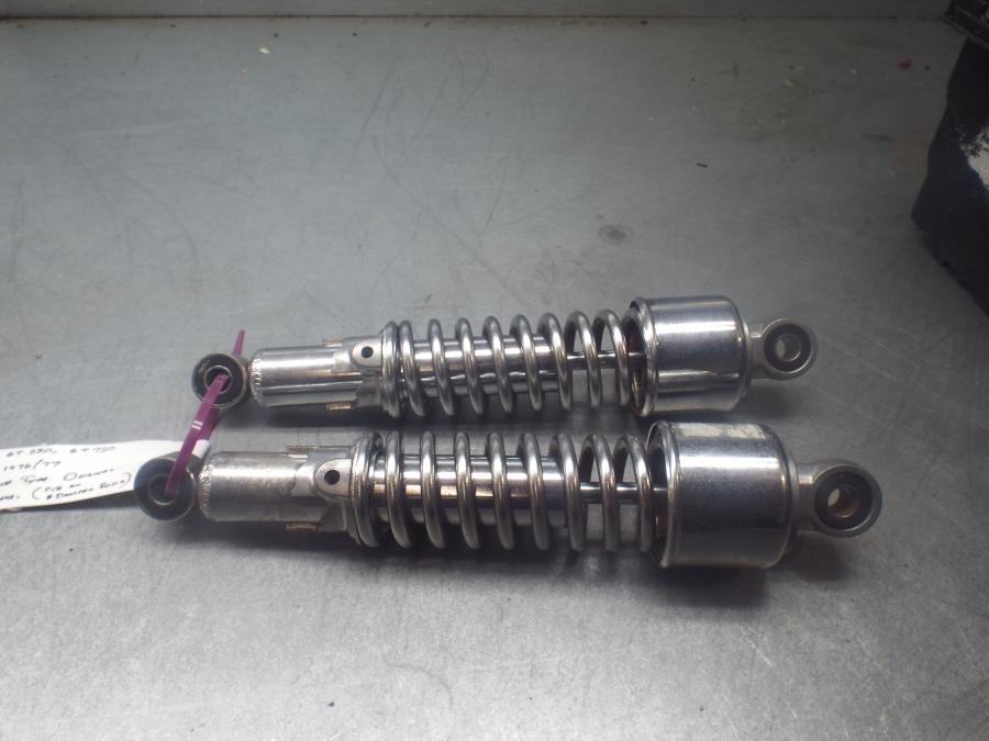 Suzuki GT550 / GT750 1976-77 Pair Of Original Small Shroud Rear Shock ...