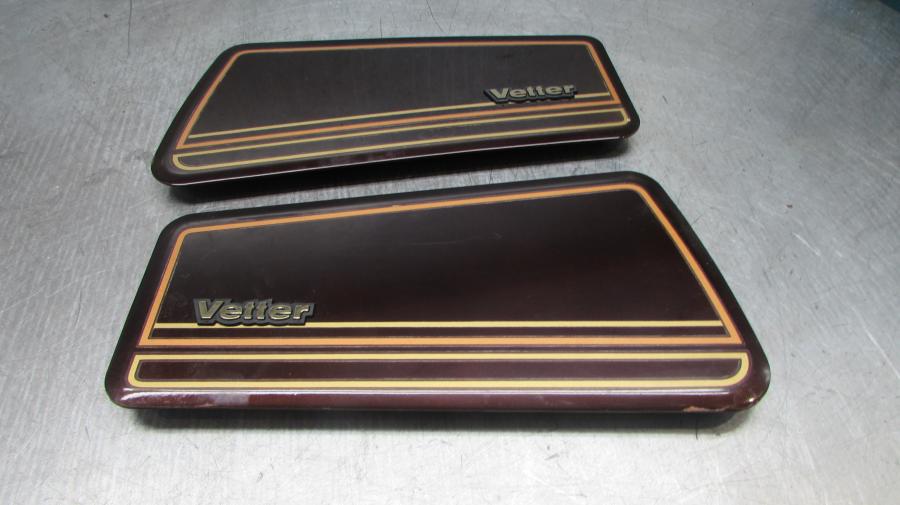 Motorcycle Vetter Pair Vintage Top Box Cover Panels 14″ x 7″ At Widest ...