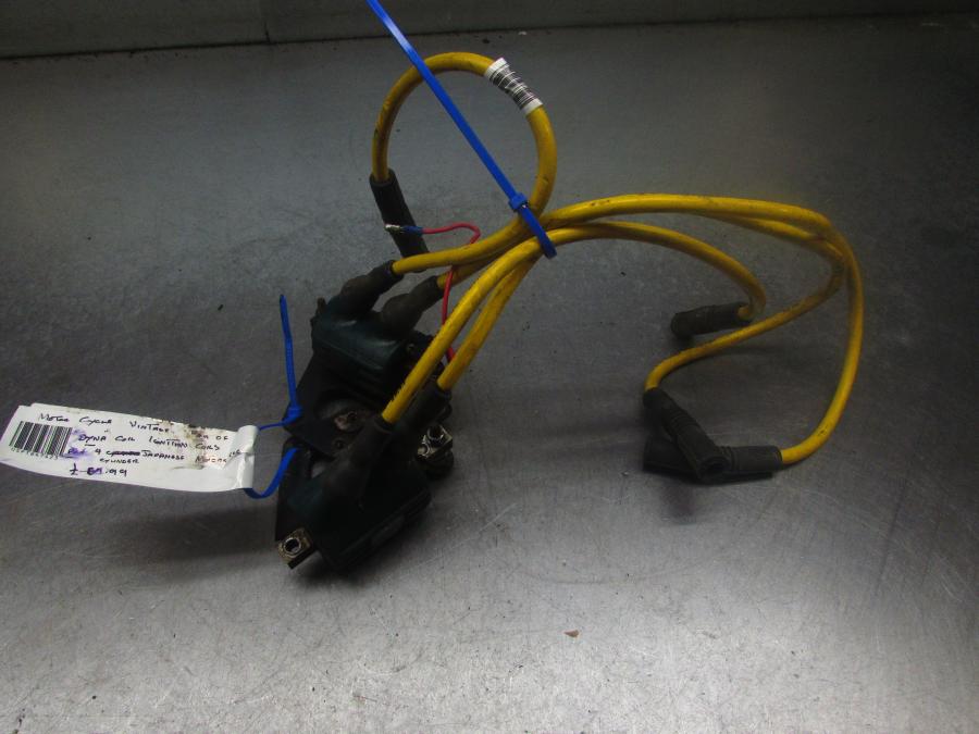 MOTORCYCLE VINTAGE 4 Cylinder Japanese Motorcycle/Pair Of DYNA Ignition ...