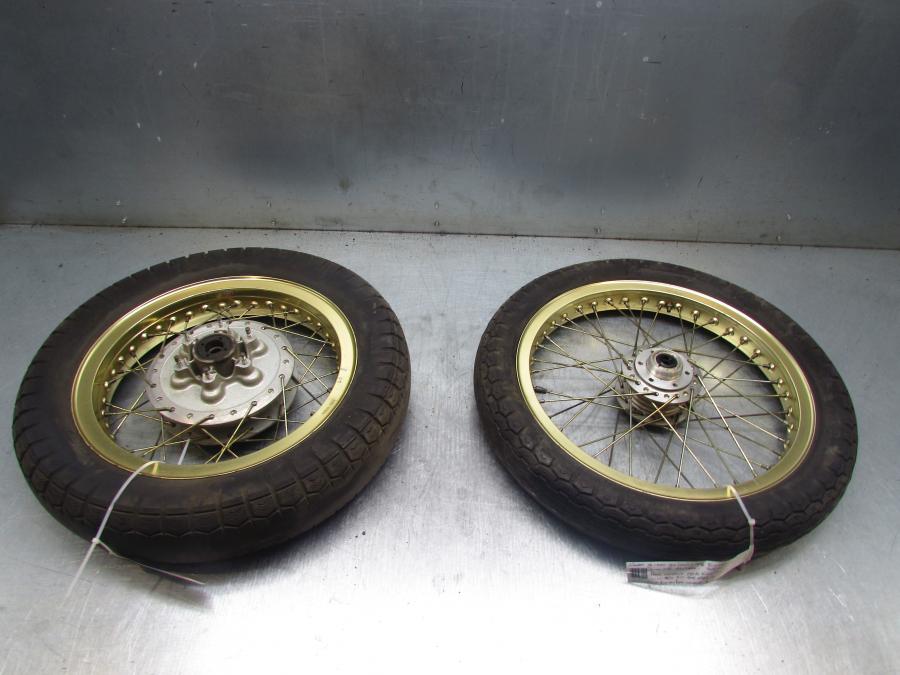 Honda GL1000 Goldwing 1976 Pair Front And Rear Wheel 1.85 x 19 And 2.50 ...